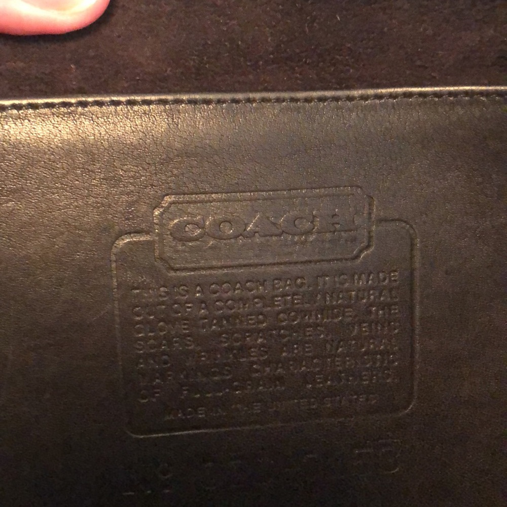 Vintage Coach Leather Bucket Bag - Gem